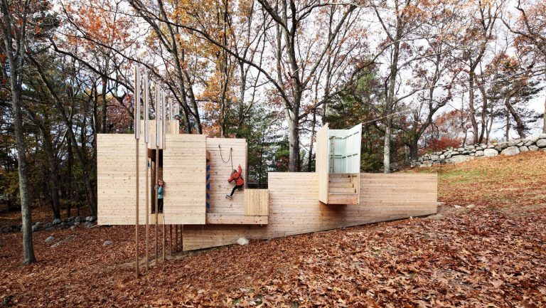 探索空間的遊戲時間：宛如藝術裝置的遊樂場，Five Fields Play Structure - POLYSH